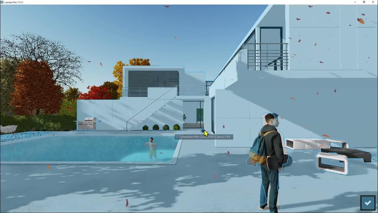 LUMION PRO - 19 - Advanced Animations, Sun Study, Precipitation, Variations, Phases, Mass ...