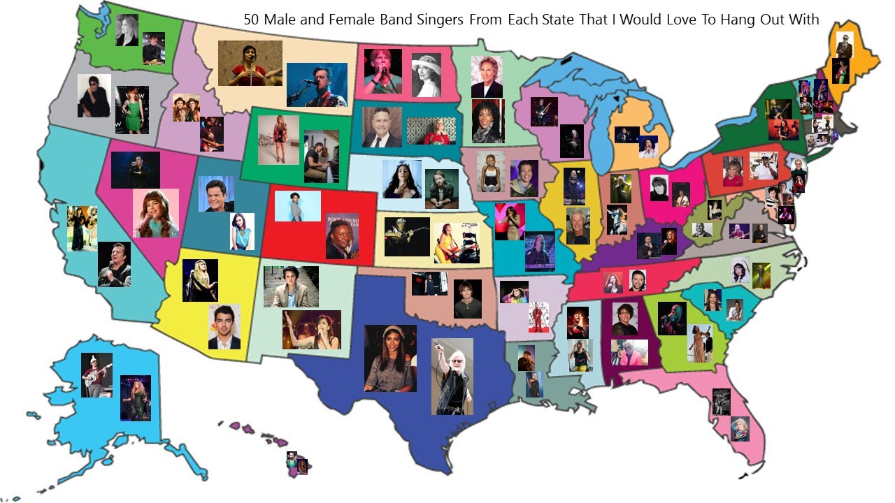 50 Male and Female Band Singers from Each State That I Would Love to ...