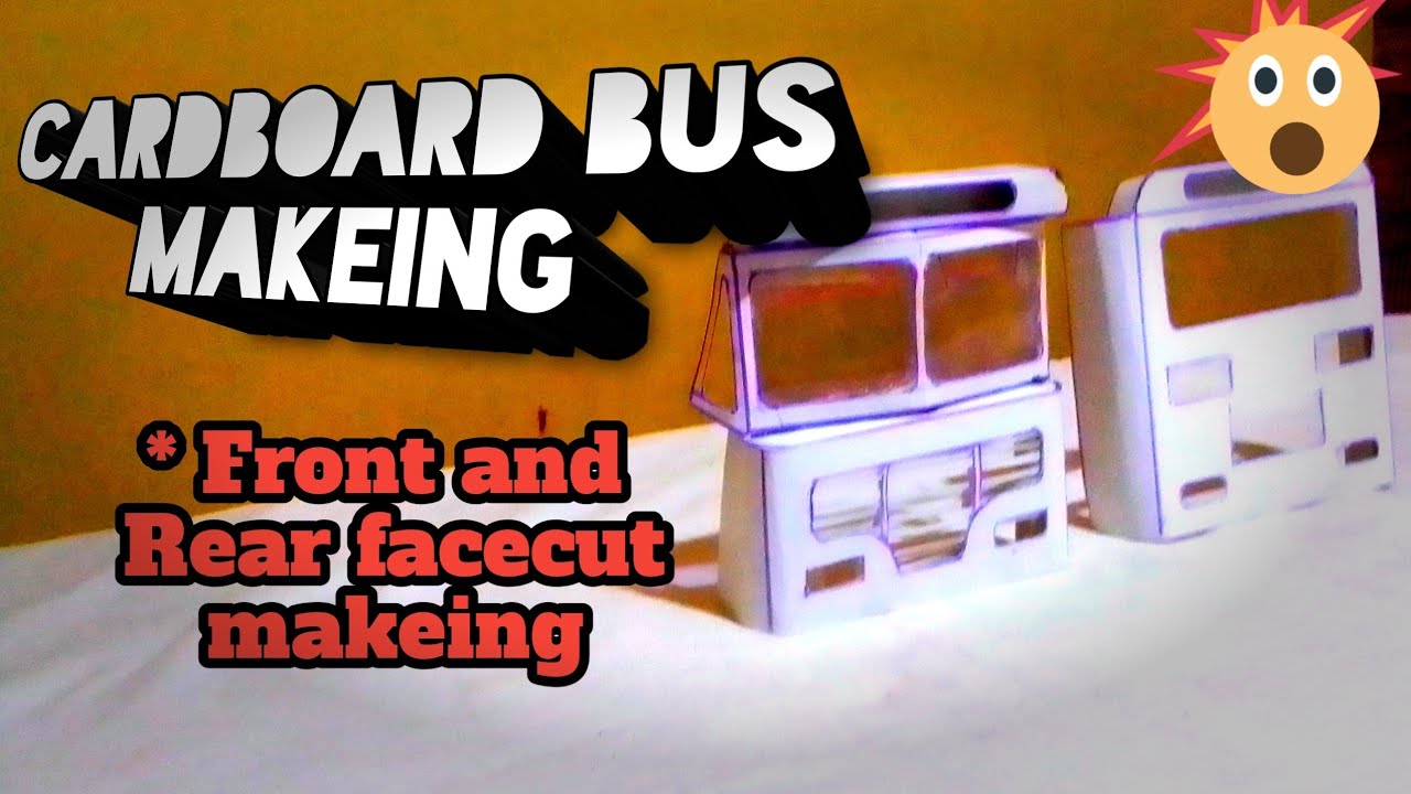 How to make a leland bus front and rear facecut makeing - YouTube