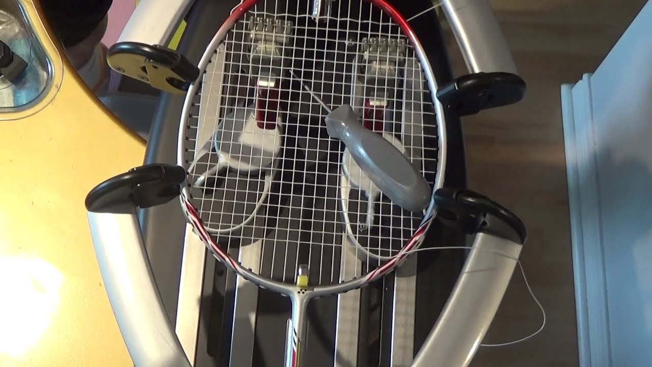 sTRINHgs: Yonex Nanoray Delta Badminton Racket Stringing - YouTube