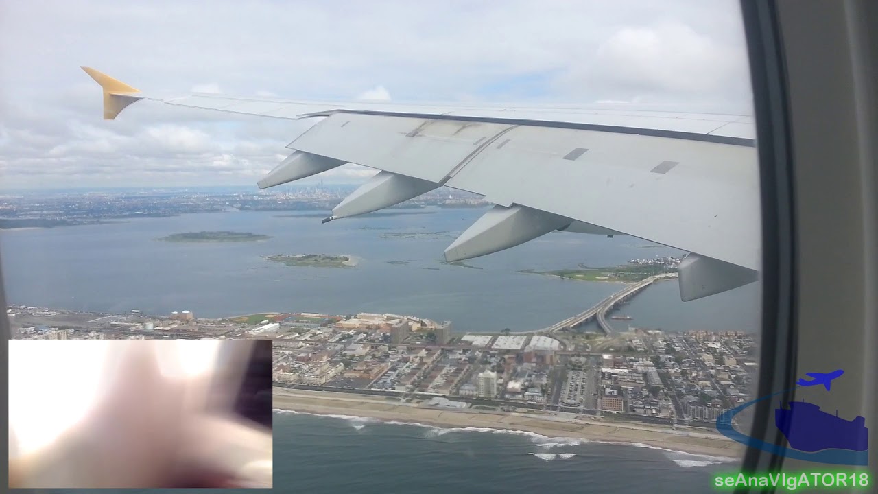 Etihad Flight EY 103 Abu Dhabi to New York JFK - Landing | Etihad ...