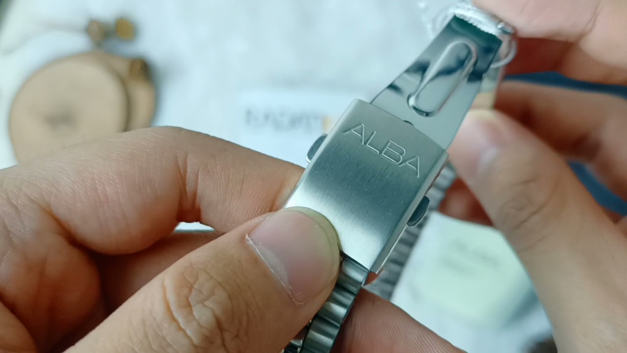 Alba Active Black Dial Silver Stainless Steel - YouTube