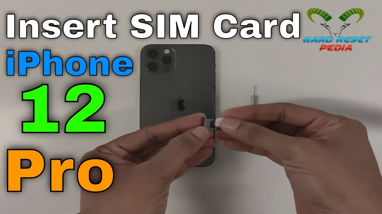 Apple iphone 12 Pro Insert The SIM Card - YouTube