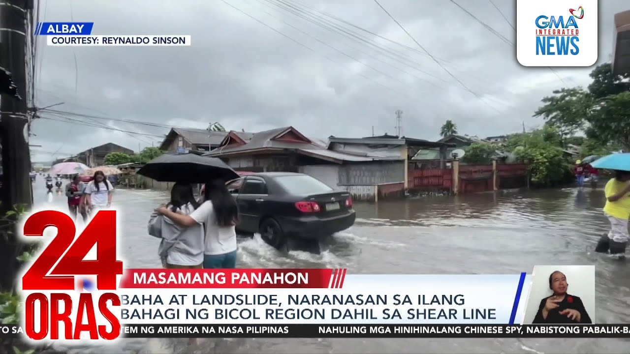 Baha at landslide, naranasan sa ilang bahagi ng Bicol region dahil sa ...