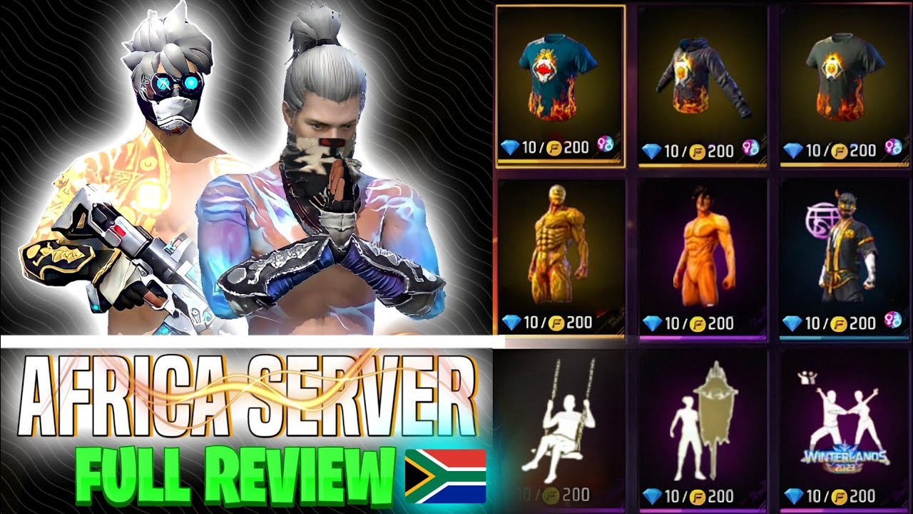 FREE FIRE AFRICA SERVER IN 2024 😱⚡🇿🇦 BEST SERVER OF FREE FIRE | FREE ...