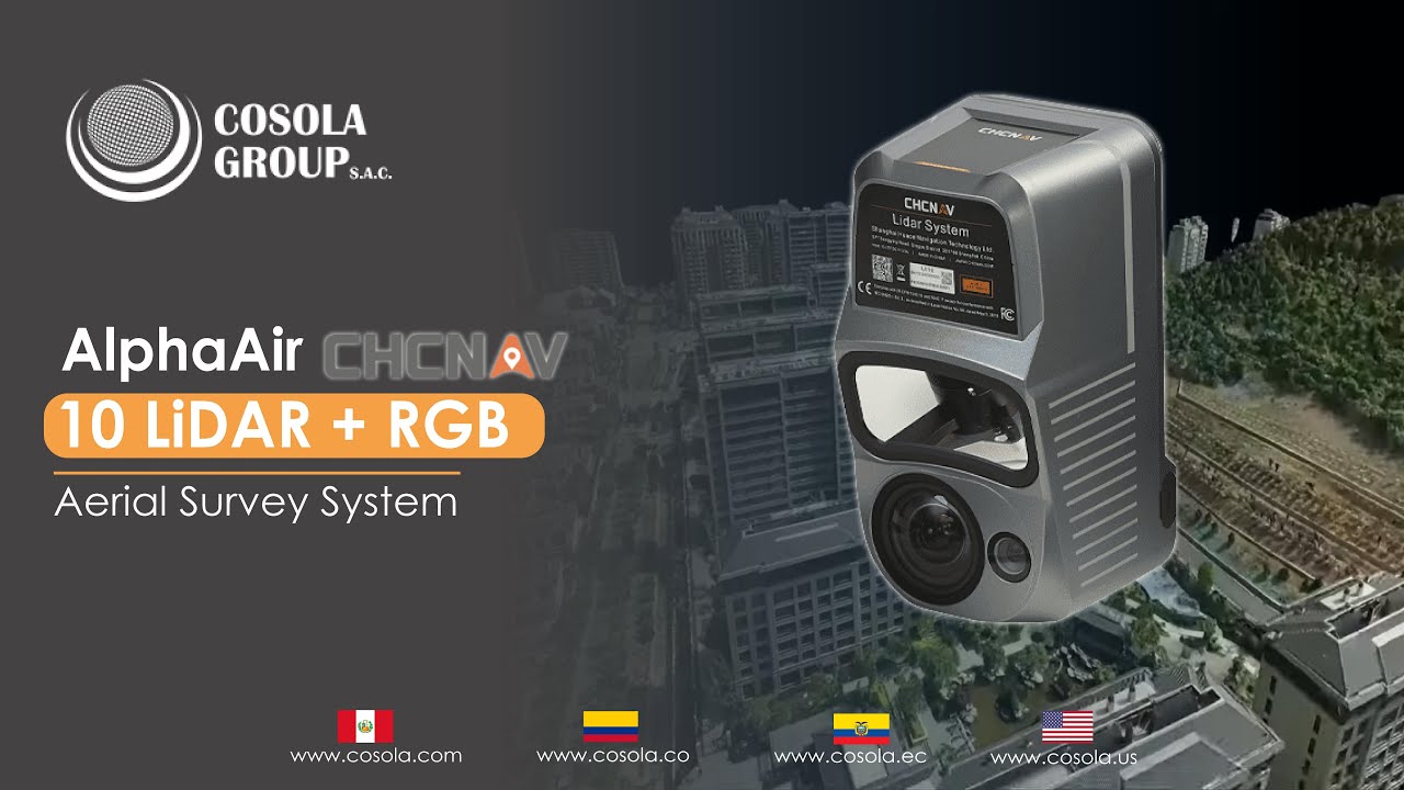 CHCNAV | AlphaAir 10 LiDAR + RGB Aerial Survey System - COSOLA - YouTube