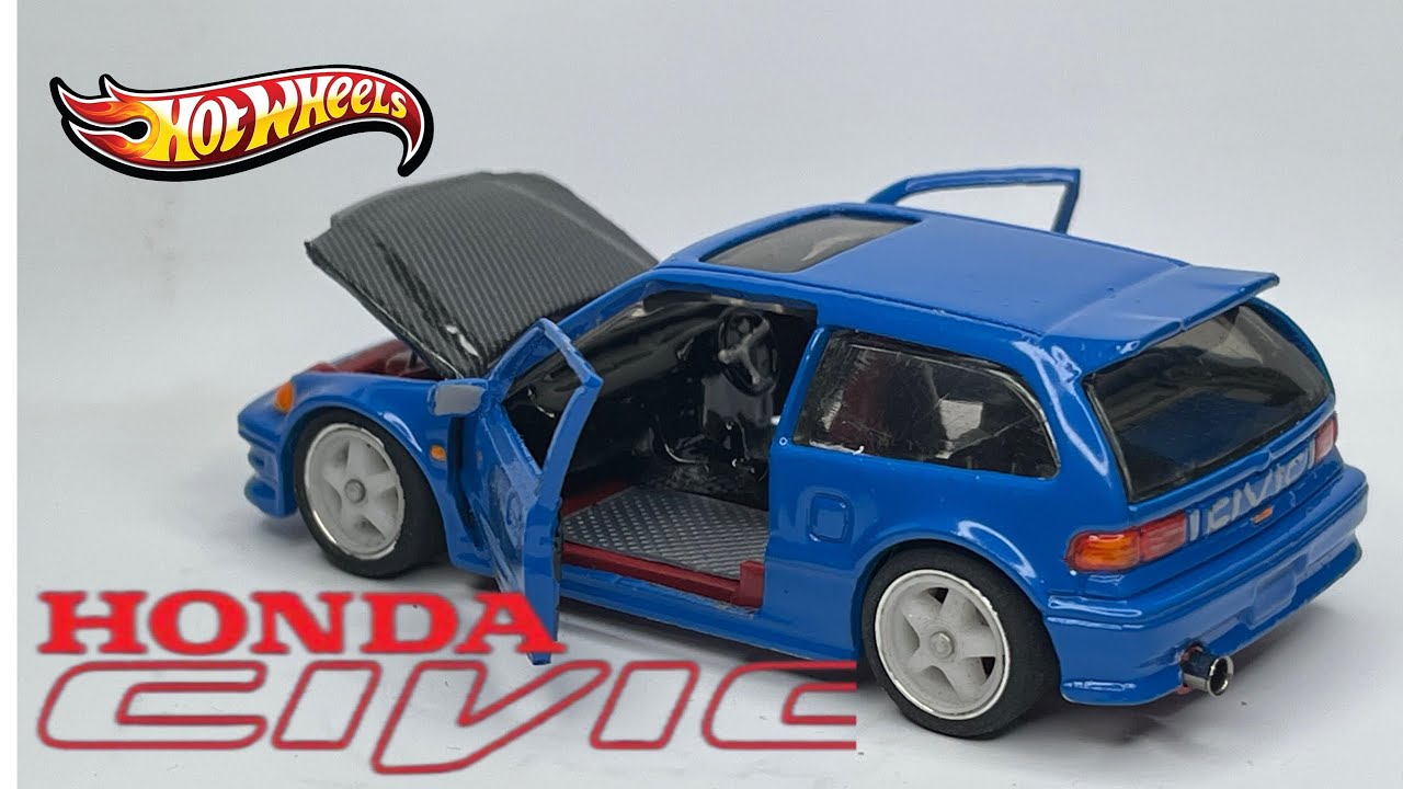 Honda civic EF Hotwheels Custom - YouTube