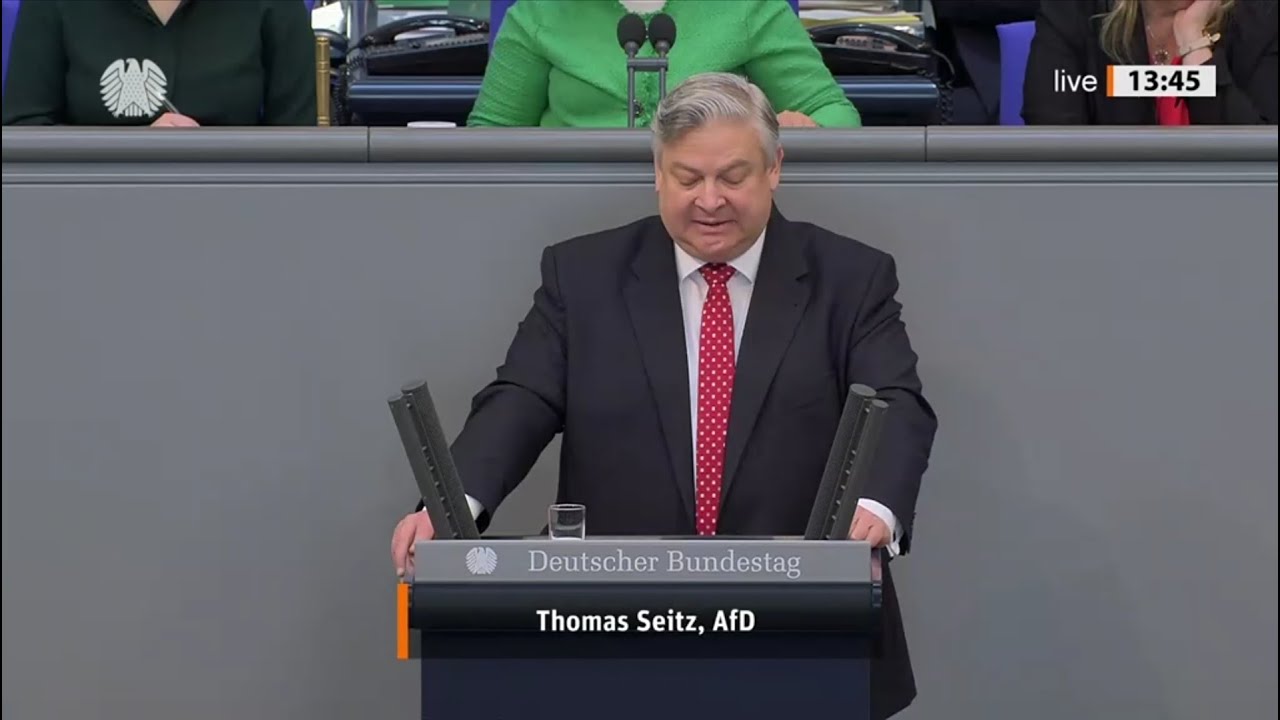 AKTUELL : REDE THOMAS SEITZ ( AFD ) AM 1.FEBRUAR IM DEUTSCHEN BUNDESTAG ...