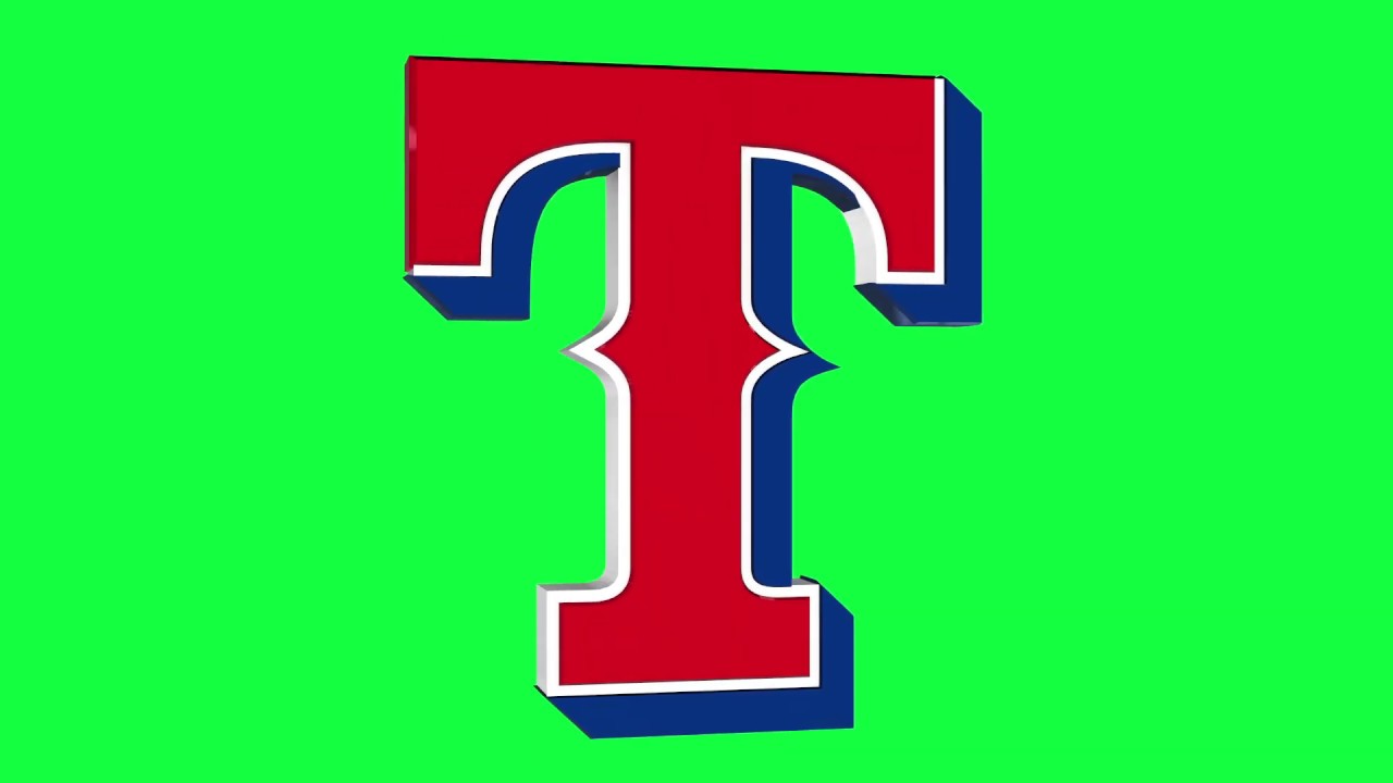 Texas Rangers Cap Insignia Green Screen Logo Loop Chroma Animation ...