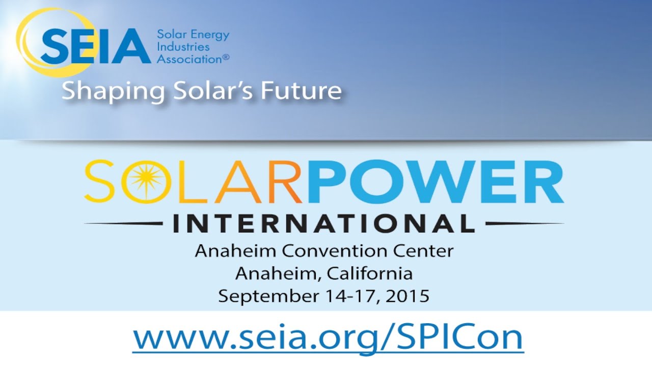 Get ready for Solar Power International (SPI) 2015! - YouTube