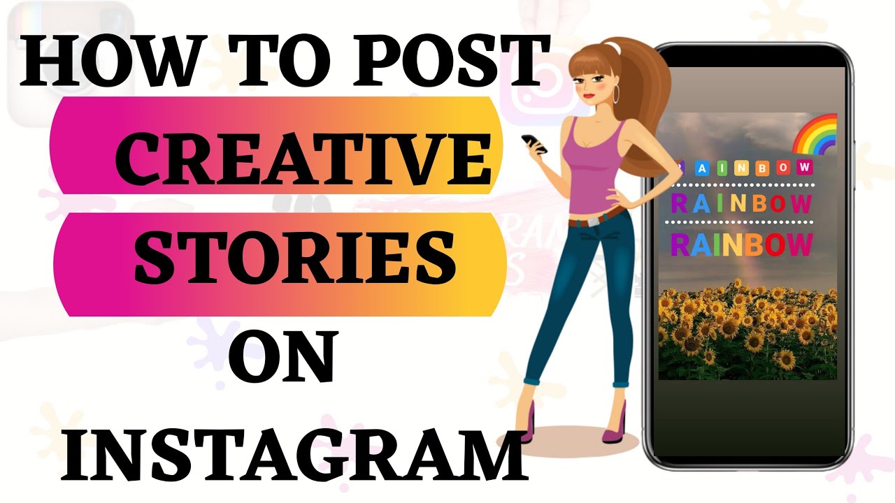 INSTAGRAM RAINBOW STORY TUTORIAL | HOW TO CREATE RAINBOW STORY ON ...