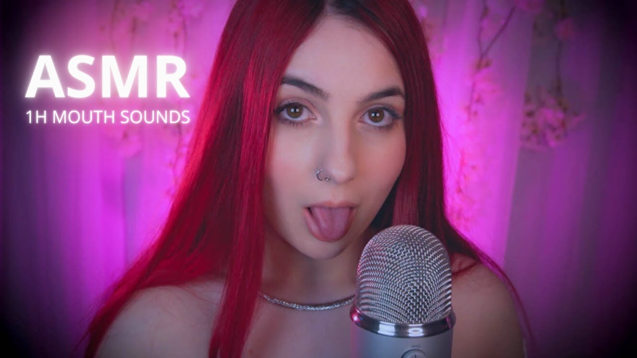 ASMR 1 hour Mouth sounds, tuc tuc, sk sk, nom nom, brush sounds, slow ...