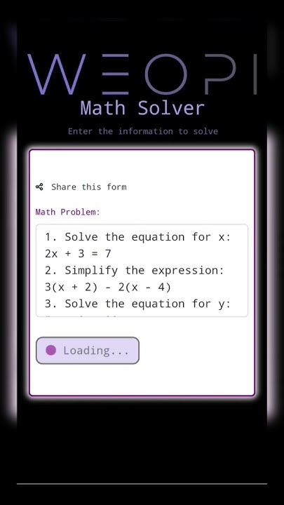 Get instant solutions to your toughest math problems with Weopi.com AI math problem solver!🤯# ...