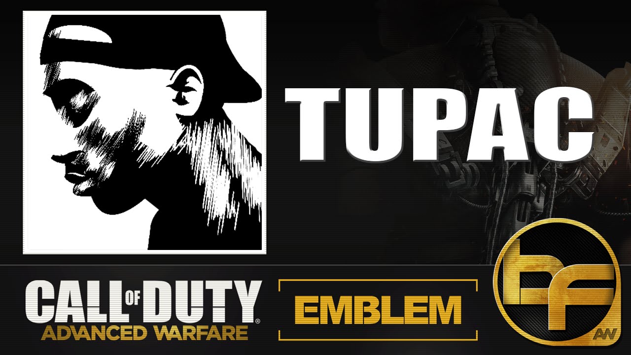 COD Advanced Warfare Emblem Tutorial #46 - Tupac - YouTube