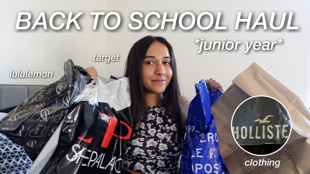 BACK TO SCHOOL HAUL 2024 | school supplies + clothing haul (junior year ...