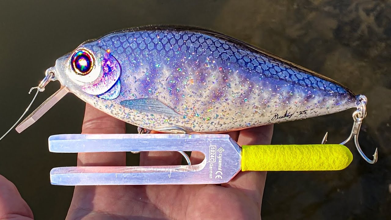 This fishing lure has a tuning fork in it. - YouTube