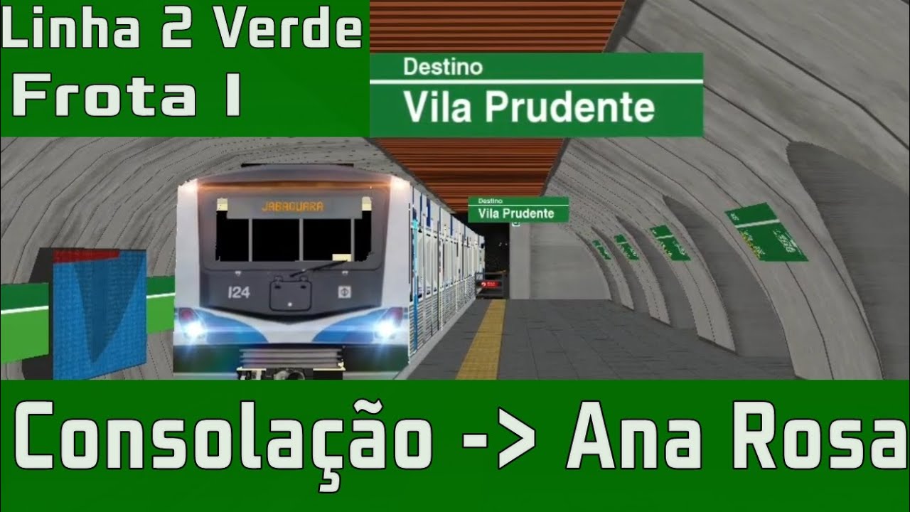 Hmmsim: Linha 2 Verde | Consolação - Ana Rosa com Frota I - YouTube
