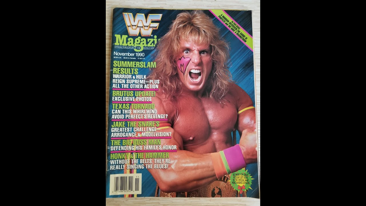 WWF Magazine November 1990 Ultimate Warrior - YouTube