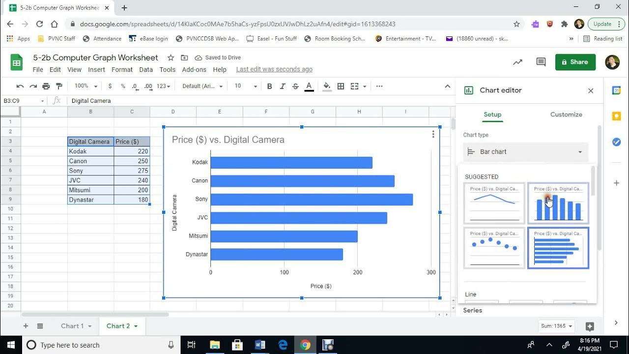 5 2b Chart 2 Bar Graph - YouTube