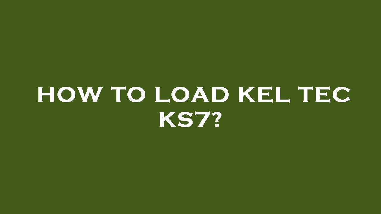 How to load kel tec ks7? - YouTube