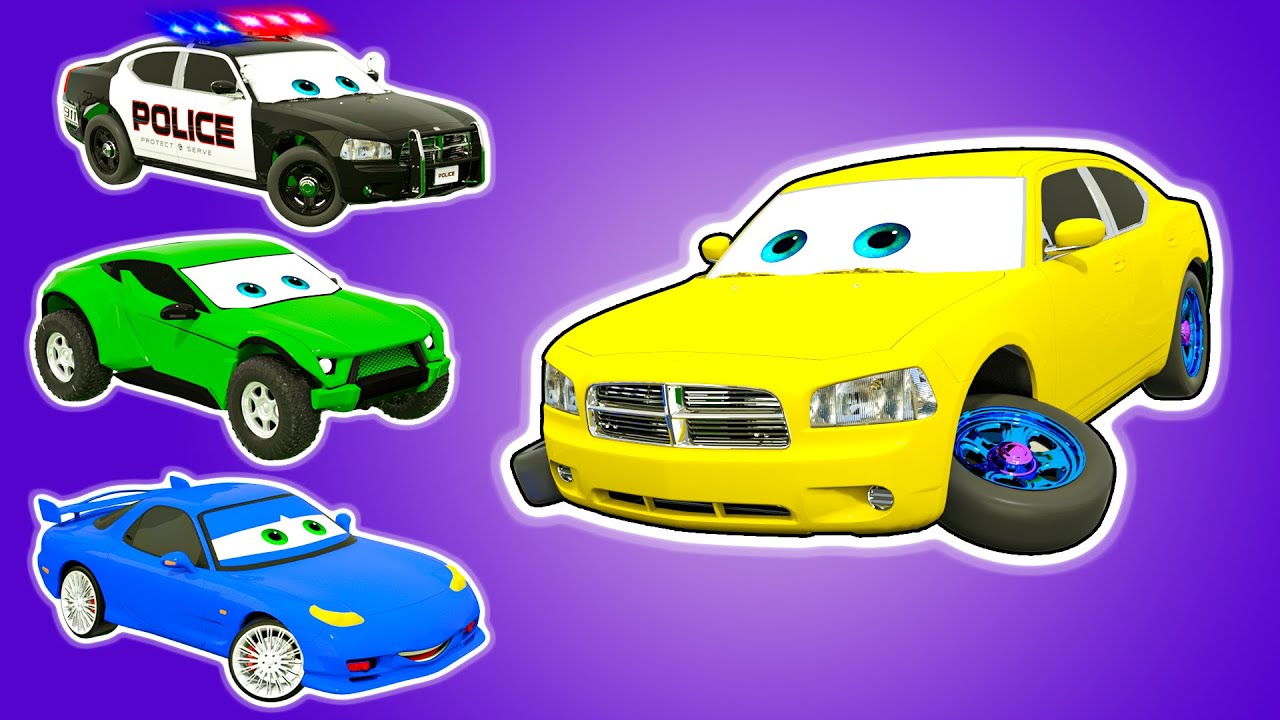 Police Car Rescue mission for a Friend - Nursery Rhymes & Kids Songs ...