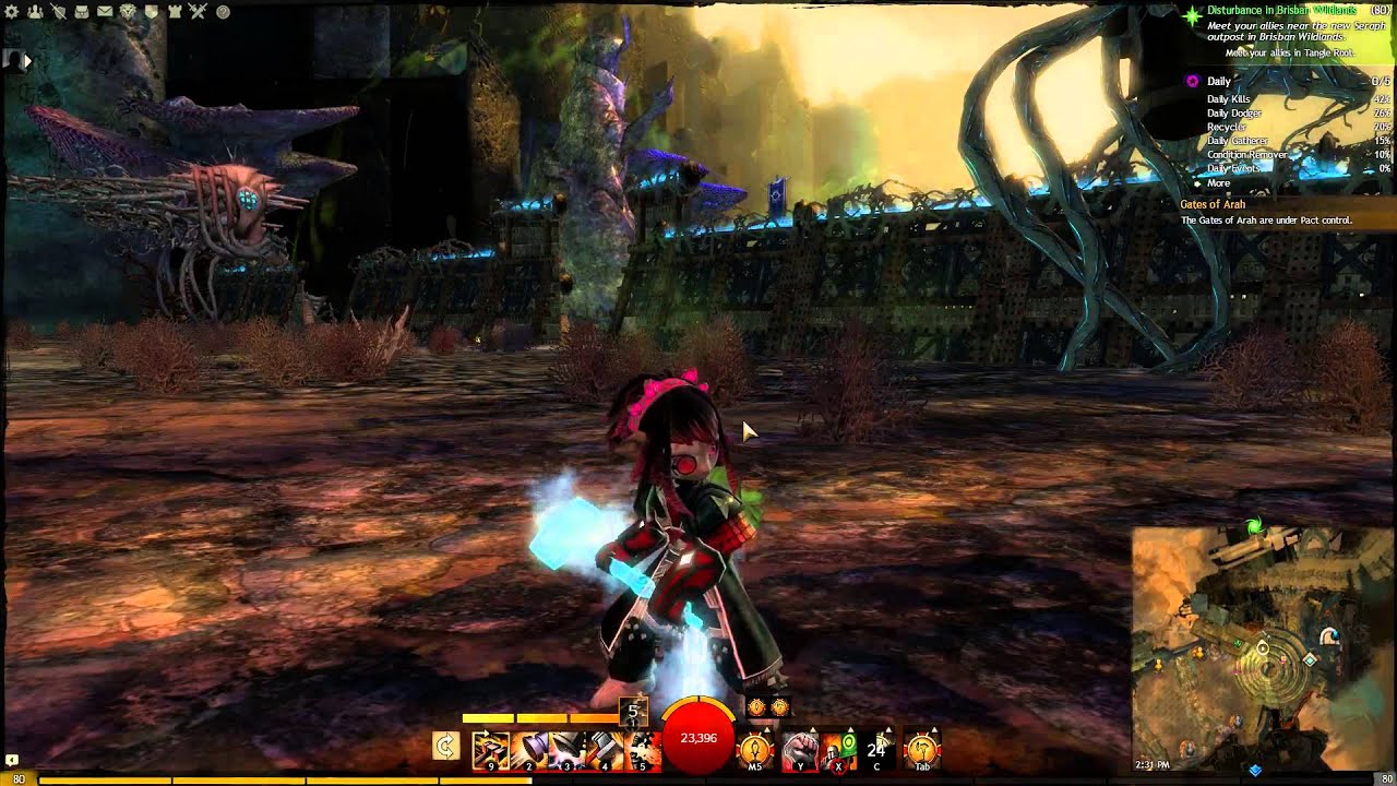 Gw2 Eternity and other skins on an asura - YouTube