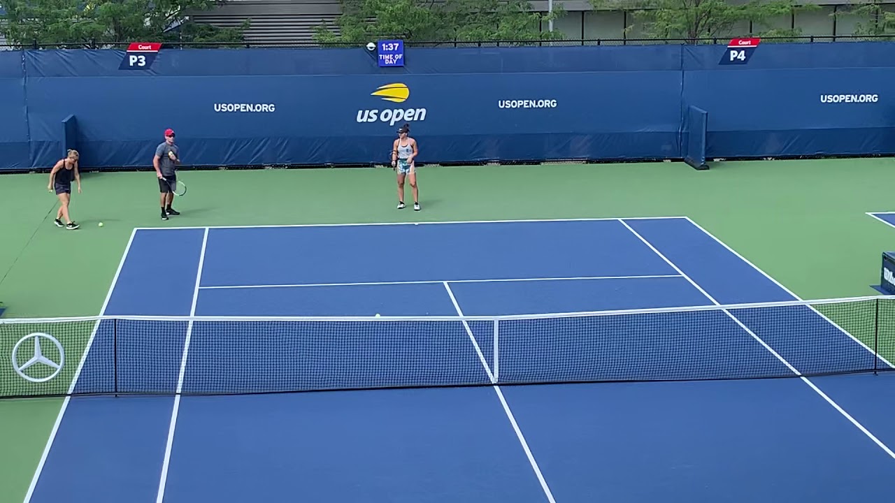 Bianca Andreescu practice- 2019 US Open - YouTube