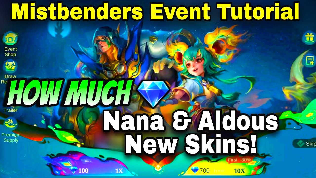NANA & ALDOUS NEW SKINS COST!💎 MISTBENDERS EVENT TUTORIAL ️ - YouTube