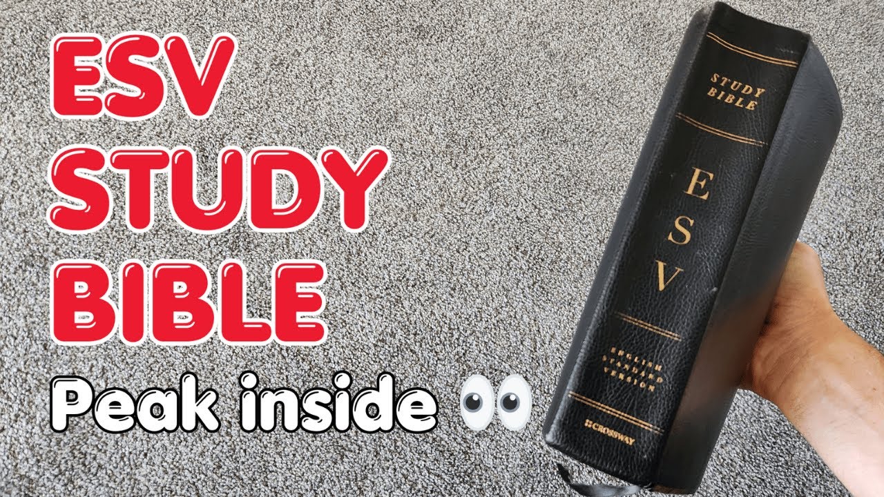 ESV Study Bible with bonded leather cover - YouTube
