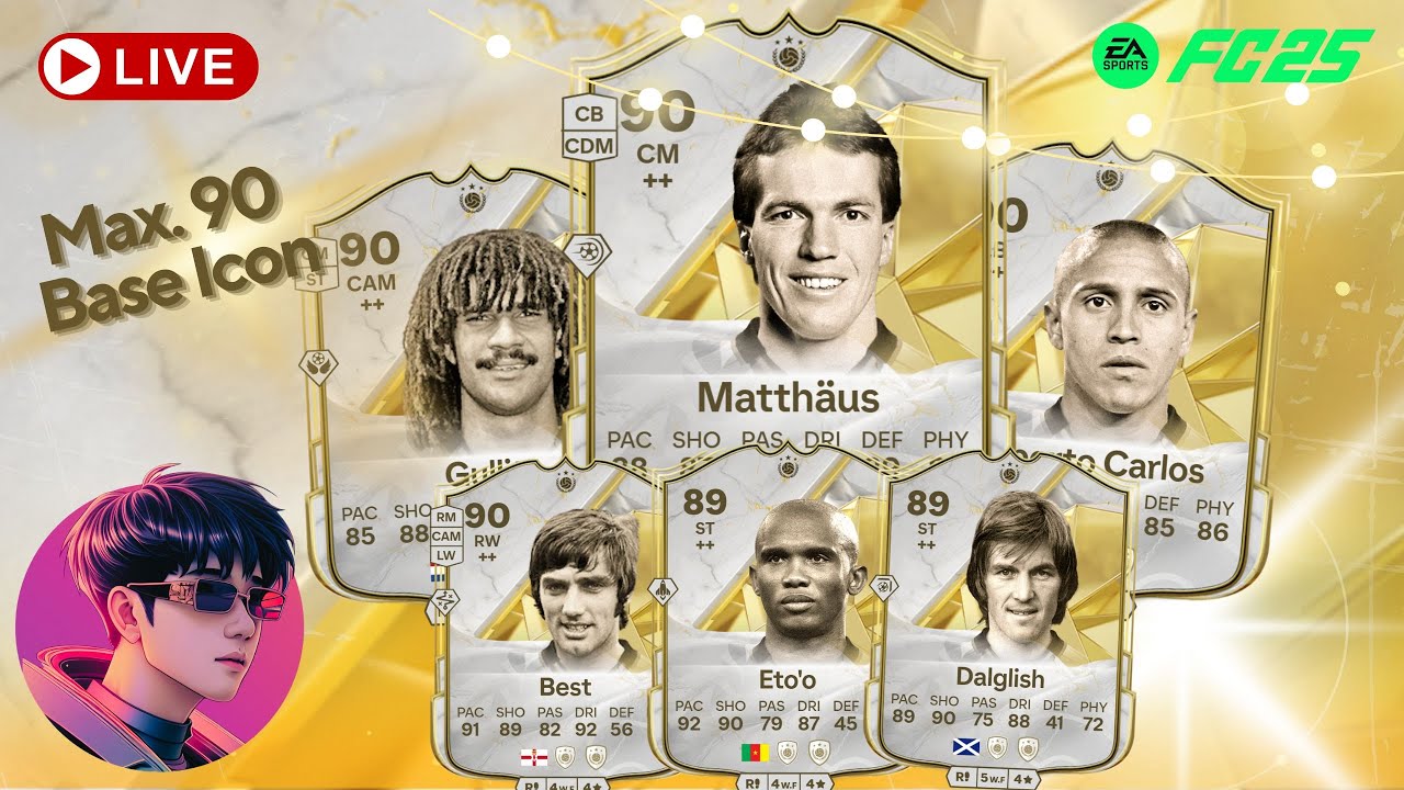 🔴 FC25 Ultimate Team • Max. 90 Base Icon ดูสิจะได้ใคร | FC PRO LIVE #7 ...