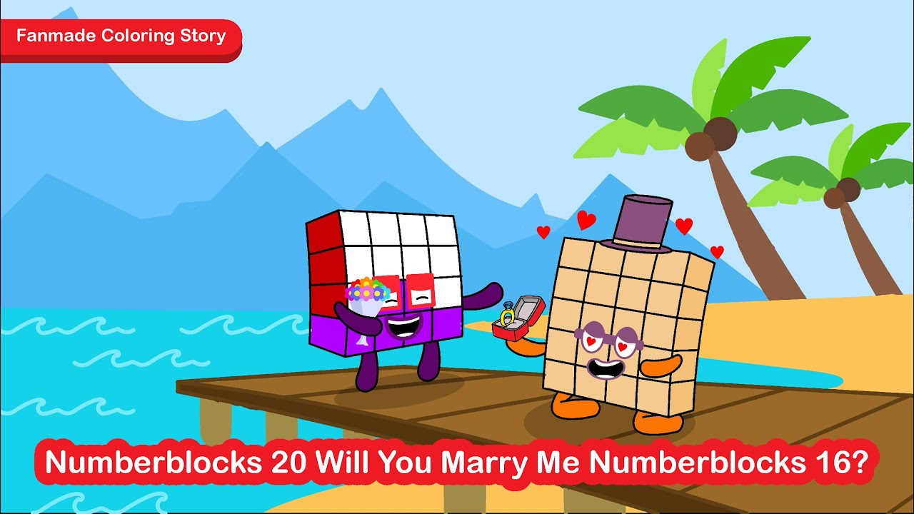 Numberblocks 20 Will You Marry Me Numberblocks 16 | Numberblocks ...