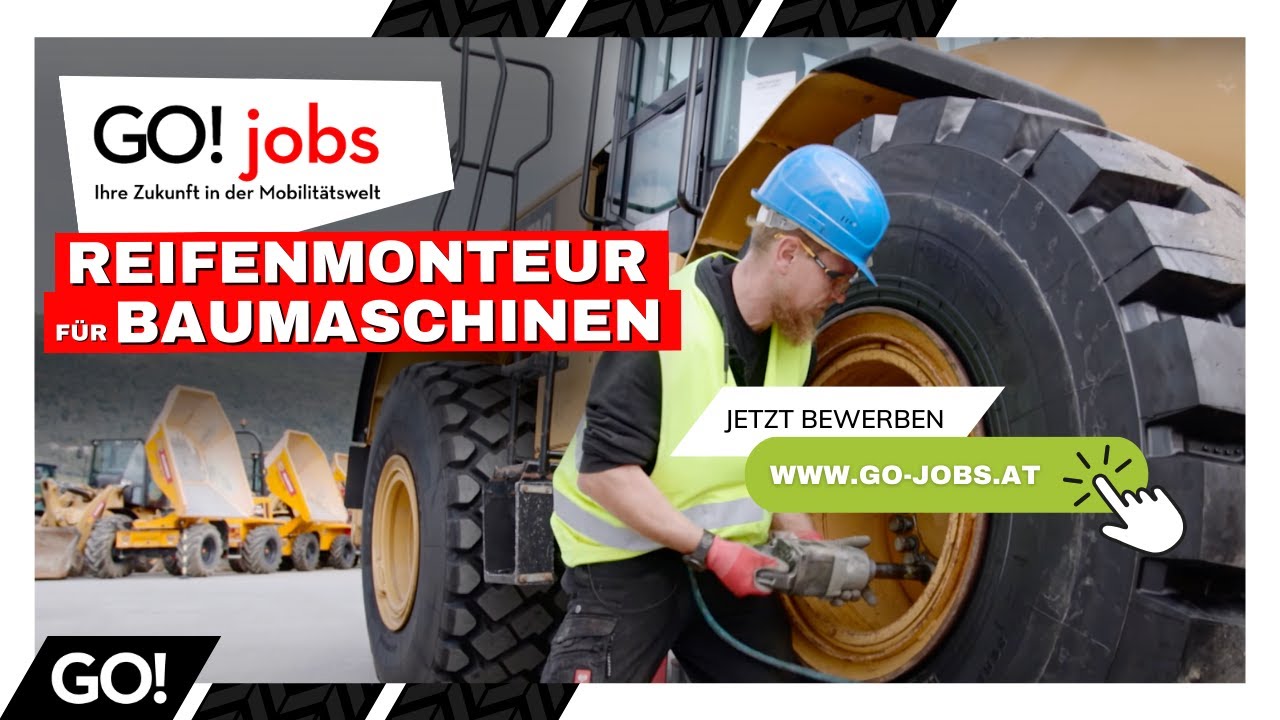 GO! Jobs - Richtig Große Reifen müssen getauscht werden. - YouTube