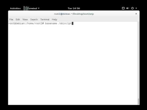 Basename - Shell Command to Return Just the Filename (Debian) - YouTube