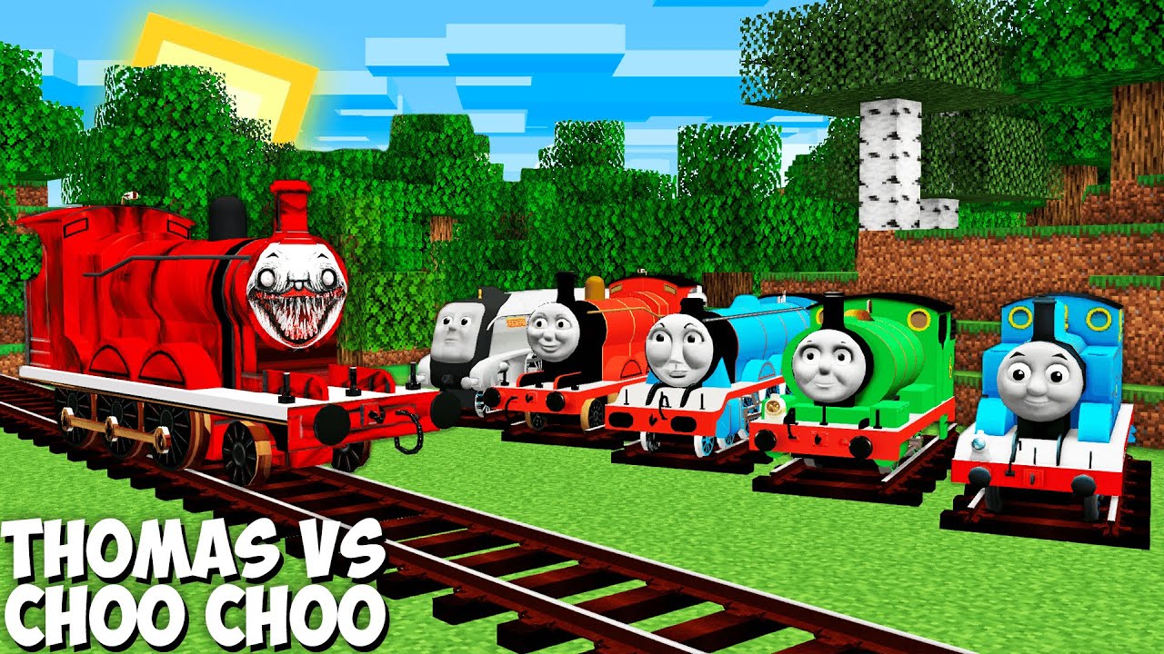 MONSTER TRAIN THOMAS THE TANK ENGINE and FRIENDS vs CHOO CHOO CHARLES ...