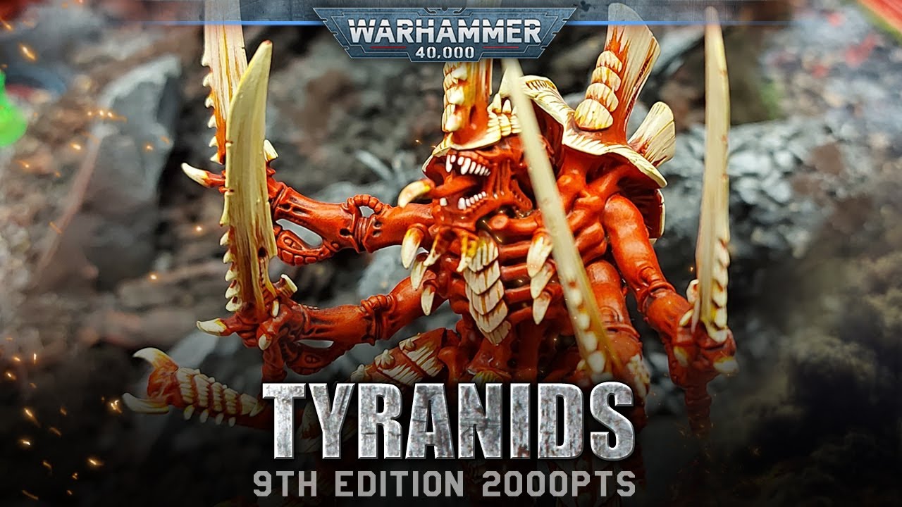 Tyranids COMPLETE ARMY Warhammer 40K 9th Edition 2000pts - YouTube
