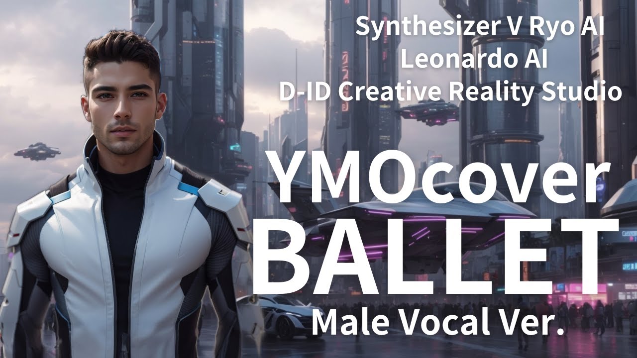 【YMO cover】Ballet/Male Vocal Ver.【Synthesizer V】【Leonardo AI】【D-ID Creative Reality Studio ...