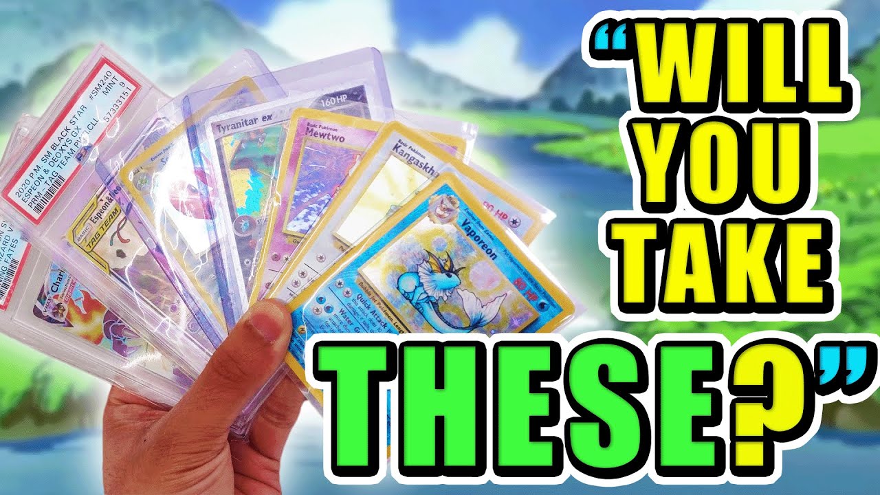 Trade a Pokemon Energy for $10,000 Pokemon Cards | Pokemon Trade Up ...