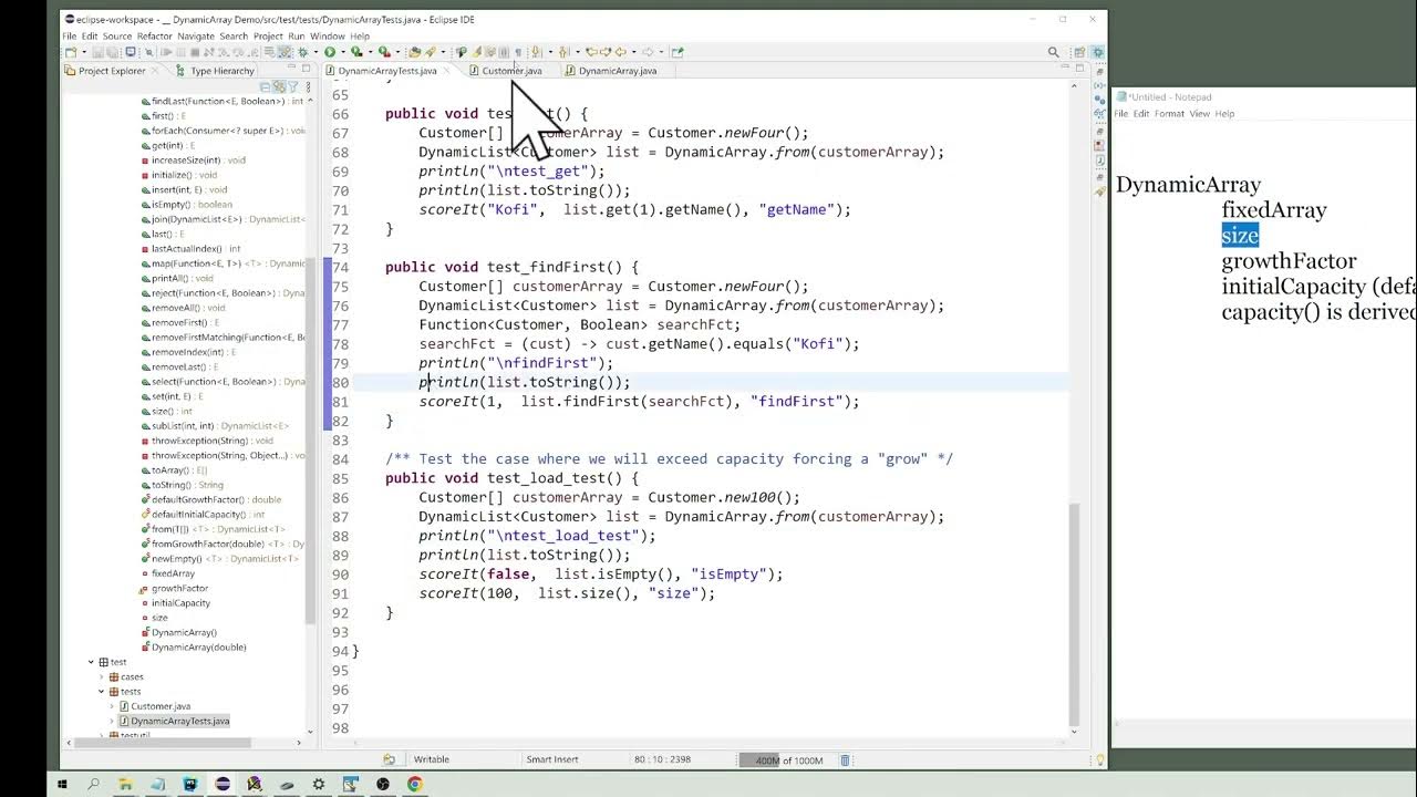 DynamicArray Remaining - YouTube
