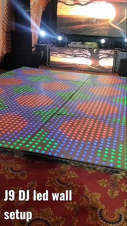 j9 DJ LED setup - YouTube