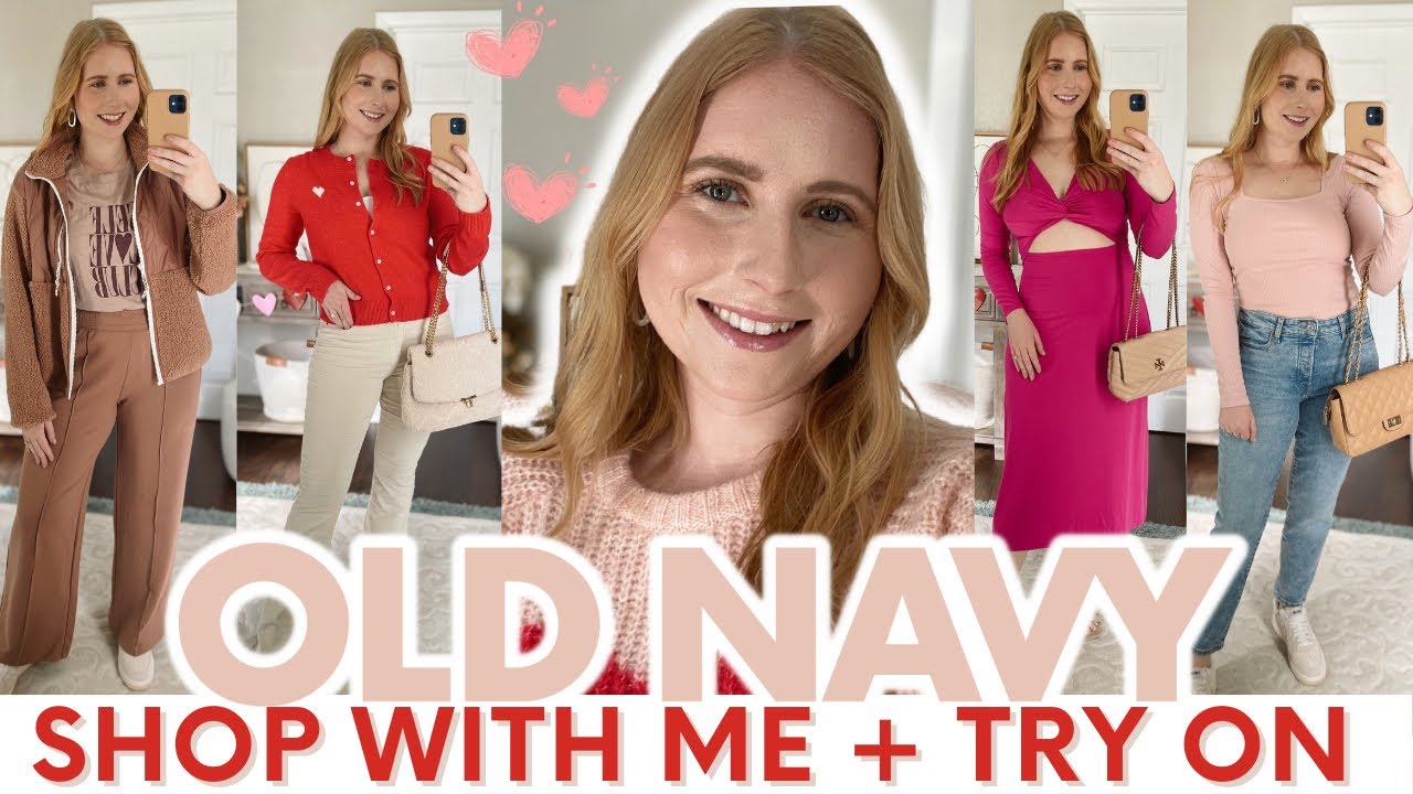 OLD NAVY SHOP WITH ME 2023 | OLD NAVY WINTER/SPRING Clothing Try-On ...