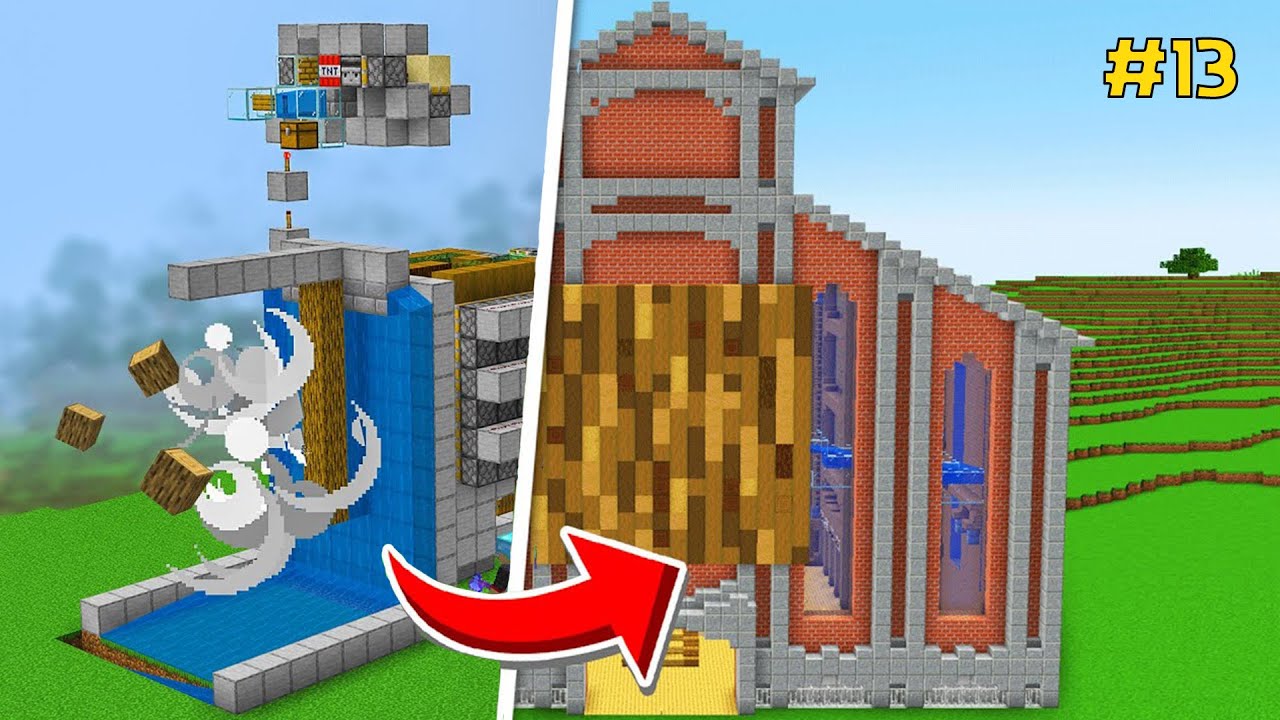 I Built an Insane Wood Factory in Minecraft Survival Ep #13 - YouTube
