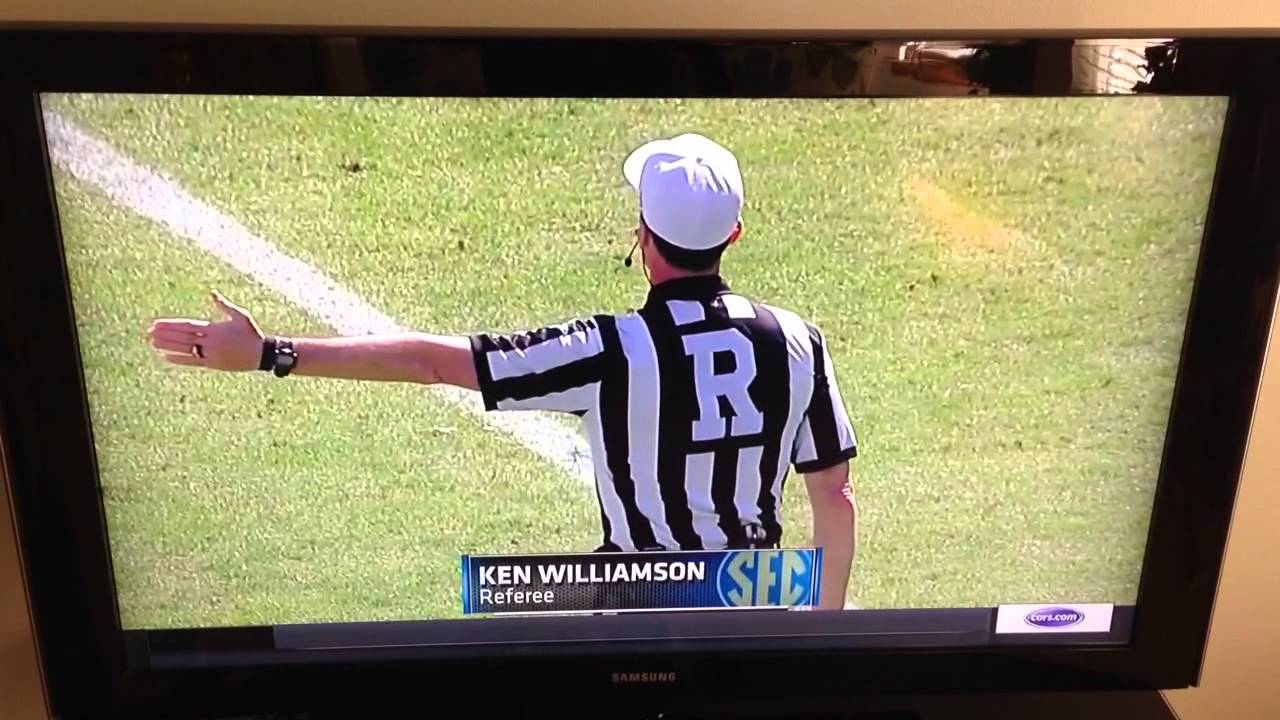 SEC referee is confused and upset - YouTube