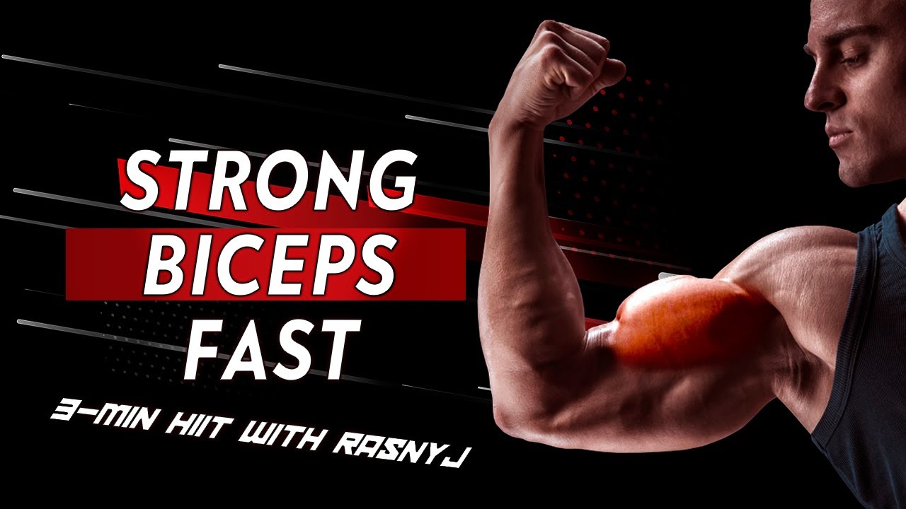 Fast Workout For Strong Biceps | 3-MIN Hiit With Rasnyj - YouTube