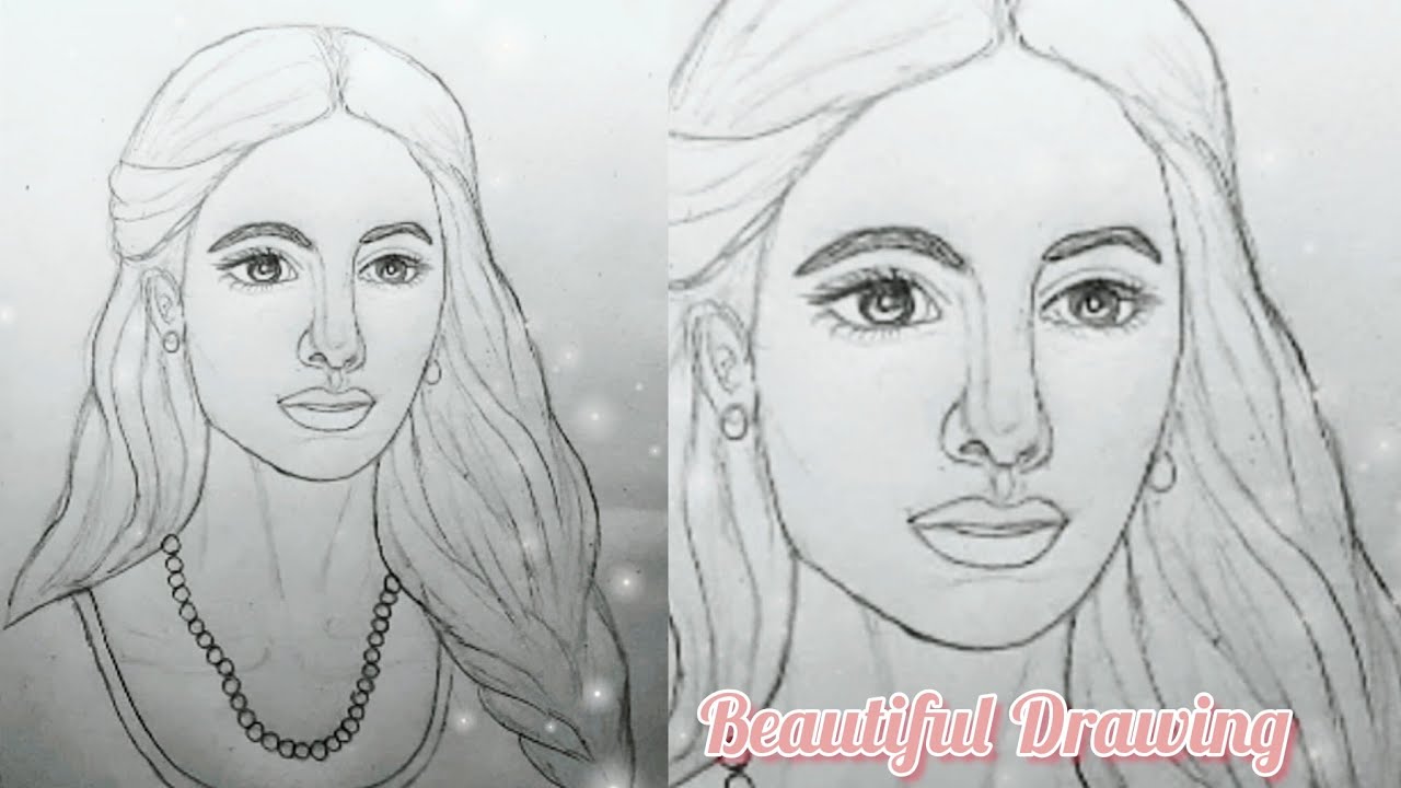 How to draw a woman face drawing tutorial #howto #drawing #woman #face ...