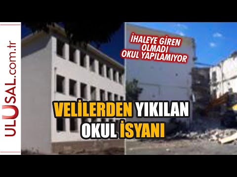 Soma'da velilerden yıkılan okul isyanı: Okulun yeniden yapılmasını istediler