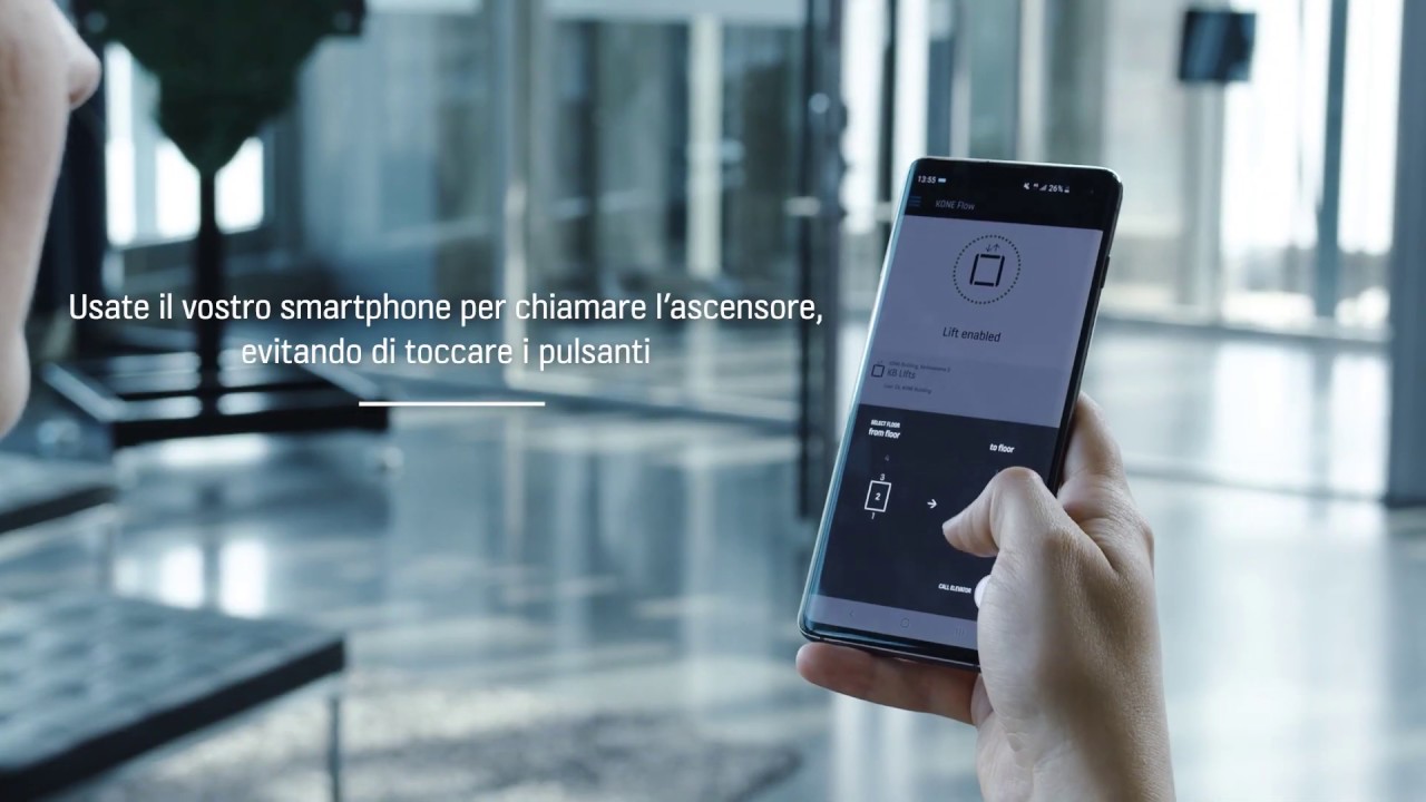 Soluzioni KONE per salute e benessere: app KONE Elevator Call - YouTube