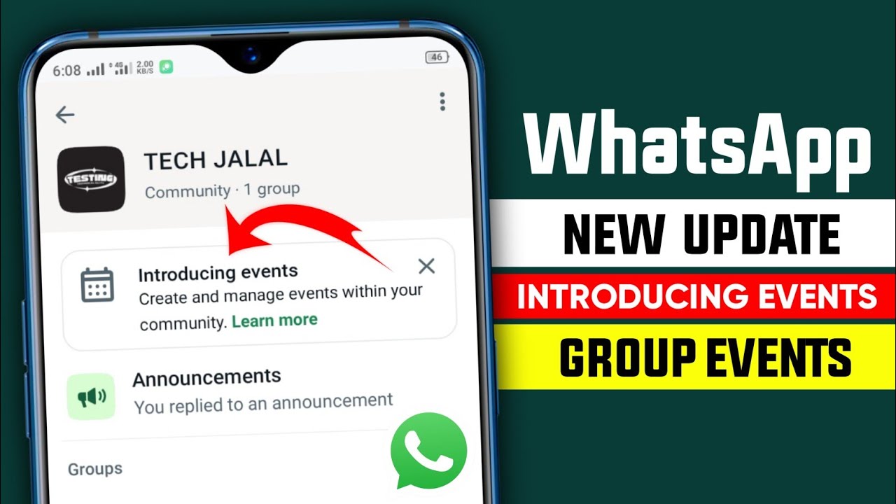 WhatsApp Introducing events || WhatsApp events update || Community ...