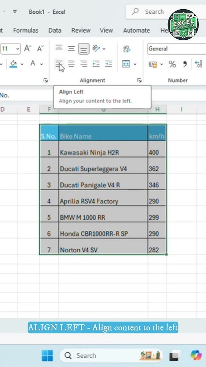 How To Use Text Alignment In MS Excel #excel #exceltips #trending #shorts #yt #how - YouTube