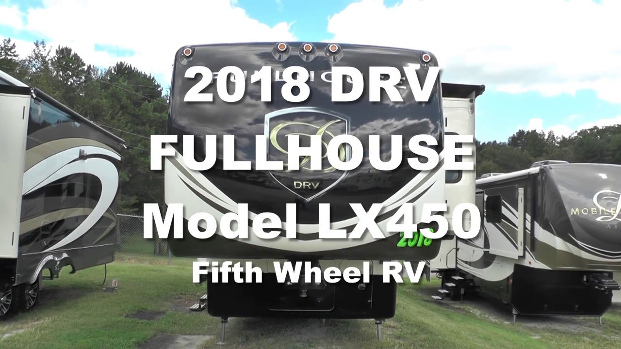 2018 DRV Full House LX450 ToyHauler Fifth Wheel RV - YouTube