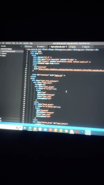 login page Html css codding - YouTube